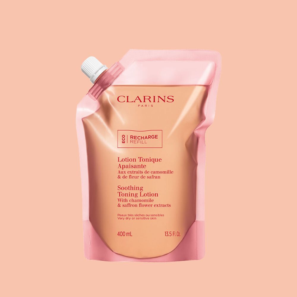 Soothing Toning Face Lotion - Sensitive Skin Eco-Refill | CLARINS®